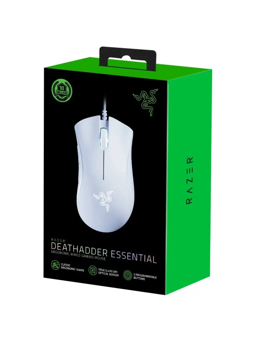 Razer deathadder essential white store