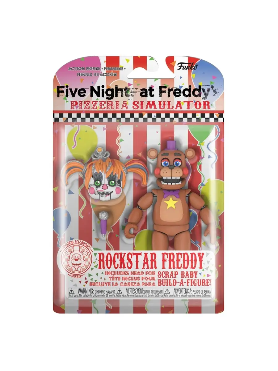 Action Figure FNAF PizzaSim Rockstar Freddy Funko Wildberries 40952528